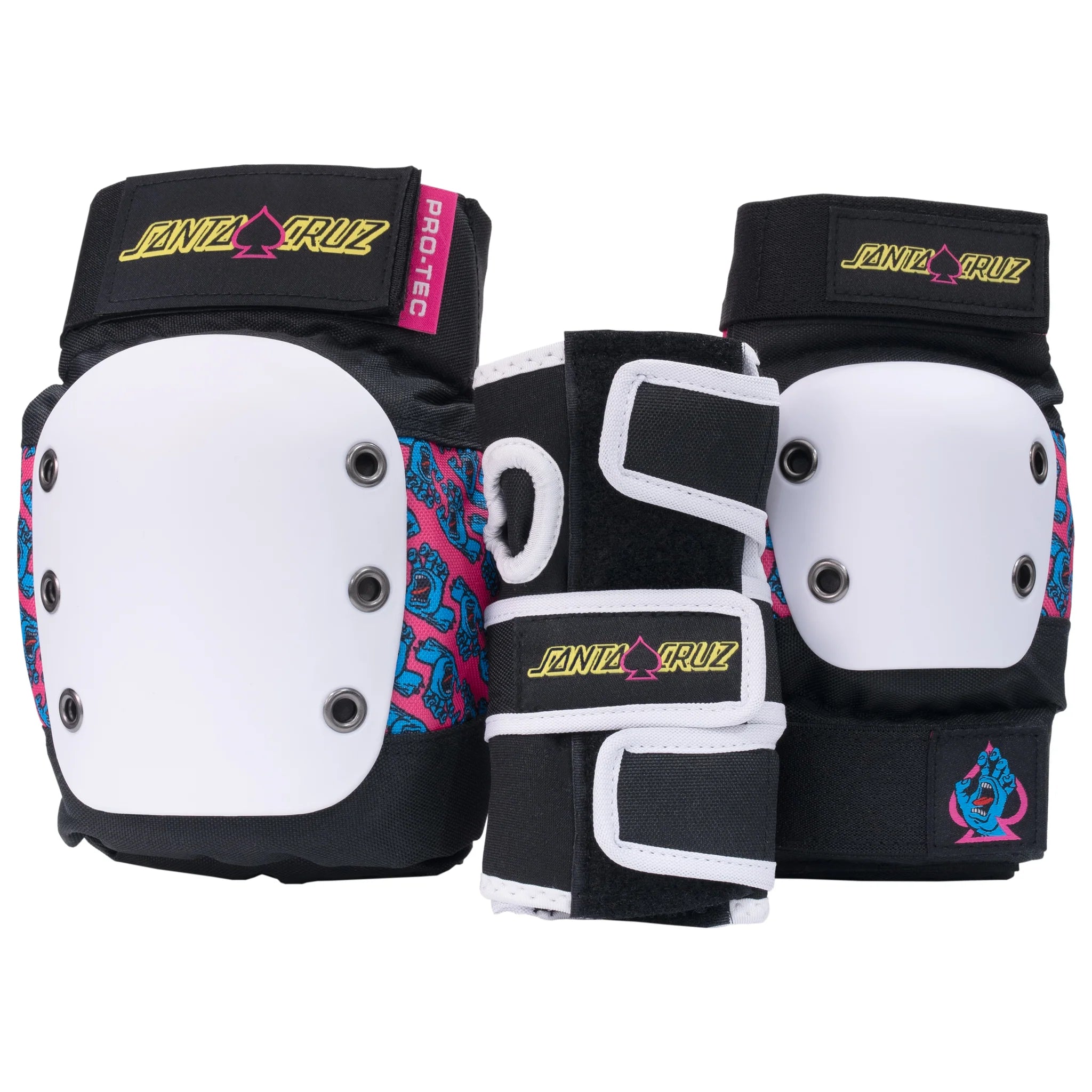 Pro-Tec Street Gear 3 Pack Pad Set (Santa Cruz Signature Edition ...